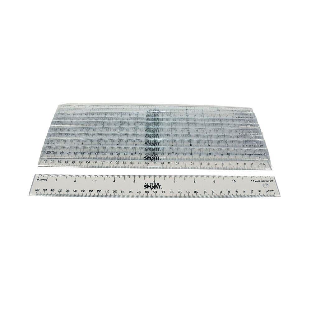 Ruler with inches and metric store